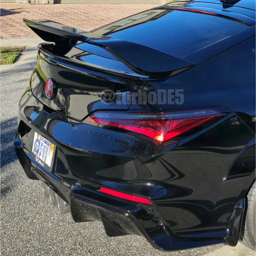 2023-2025 SWA 5th Gen DE4 Acura Integra 3 PCS Gloss Black DC5 Inspired ...