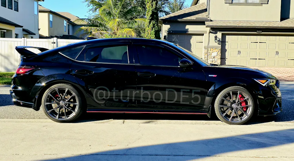 2023-2025 SWA 5th Gen DE4 Acura Integra 3 PCS Gloss Black DC5 Inspired ...