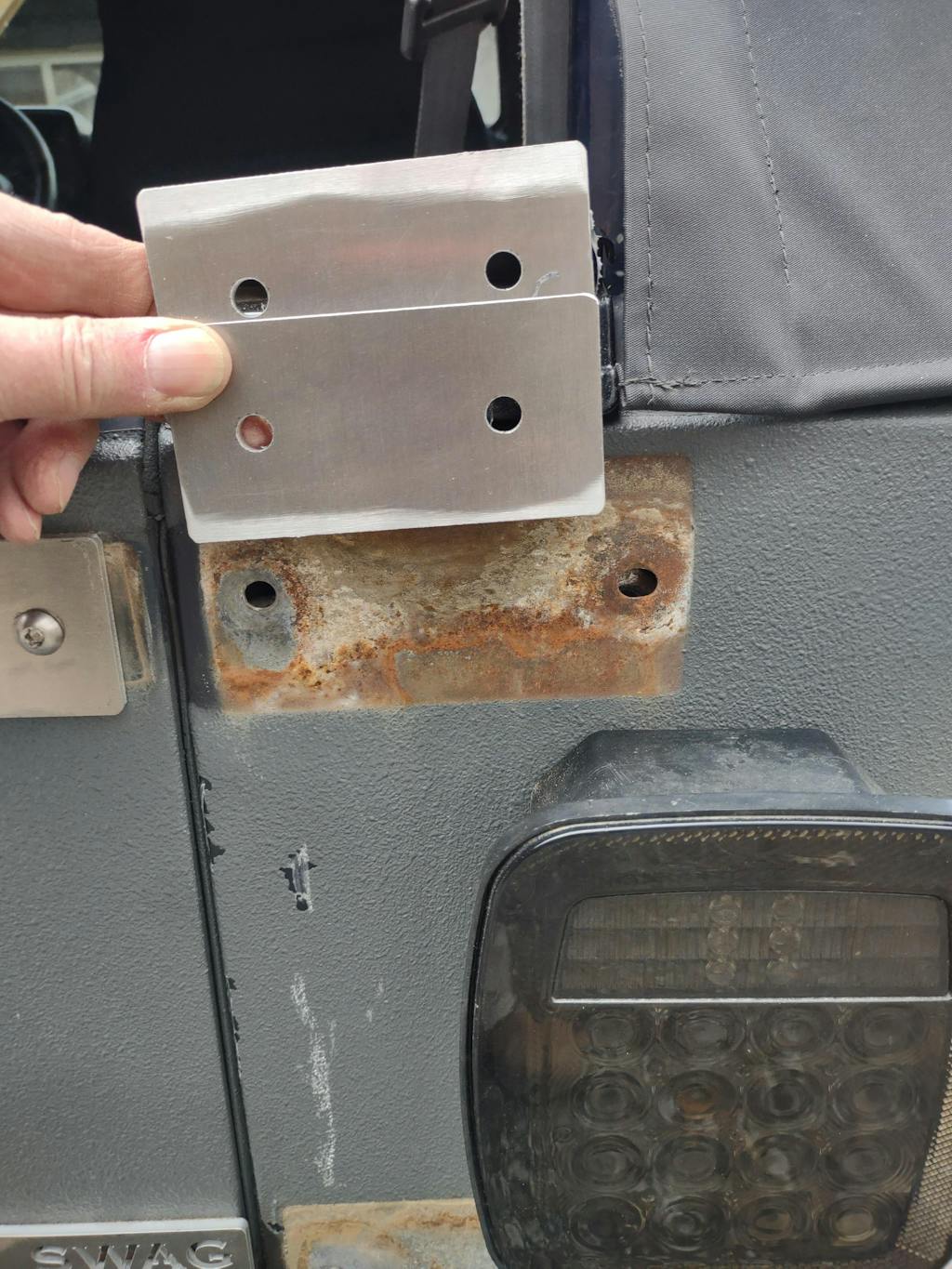 SWAG Jeep Wrangler Aluminum Drop Down Tailgate Conversion Kit – SWAG ...