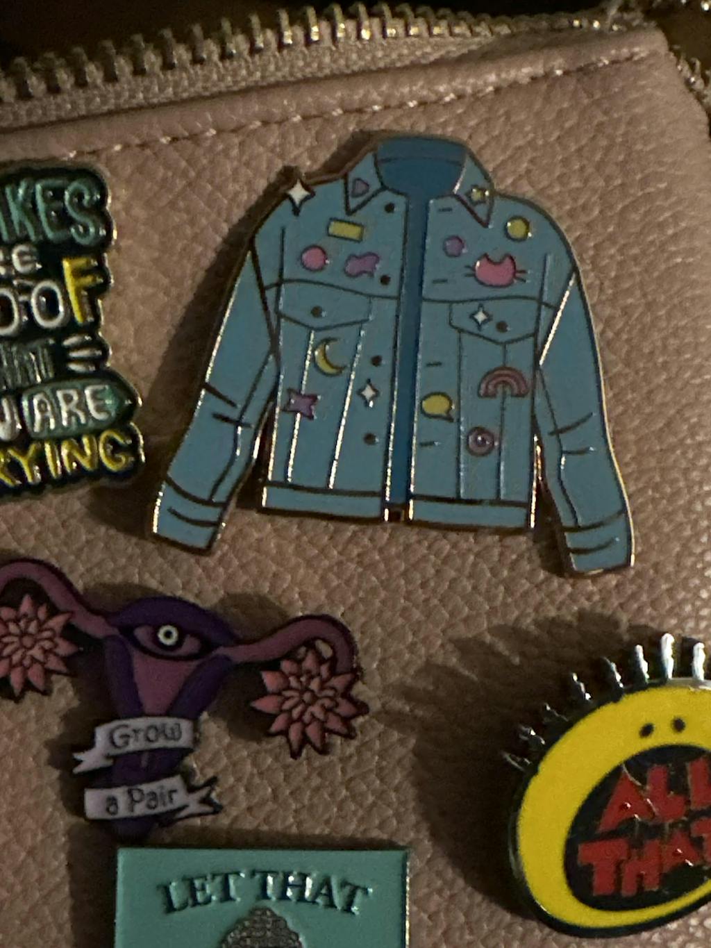 Denim Jacket Retro Enamel Pin – Sylvan Design Co.