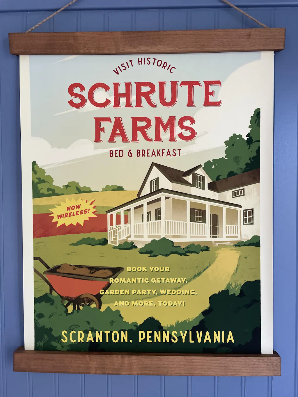 Schrute Farms Travel Poster – Sylvan Design