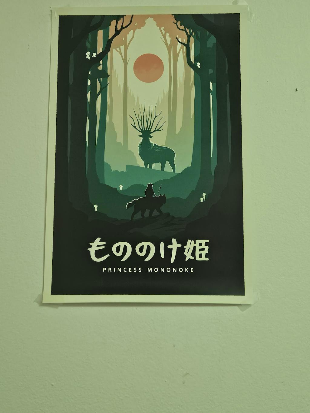 Princess Mononoke Minimalist Poster – Sylvan Design