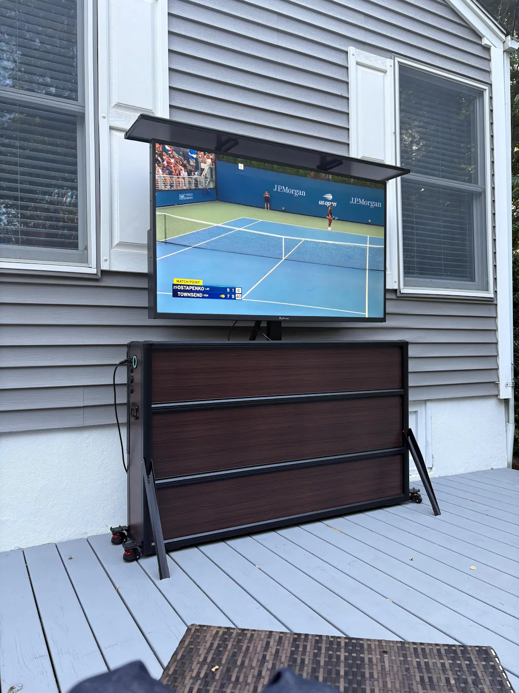 Sylvox 65" Outdoor TV Lift Cabinet, Outdoor Waterproof Cabinet for TV ...