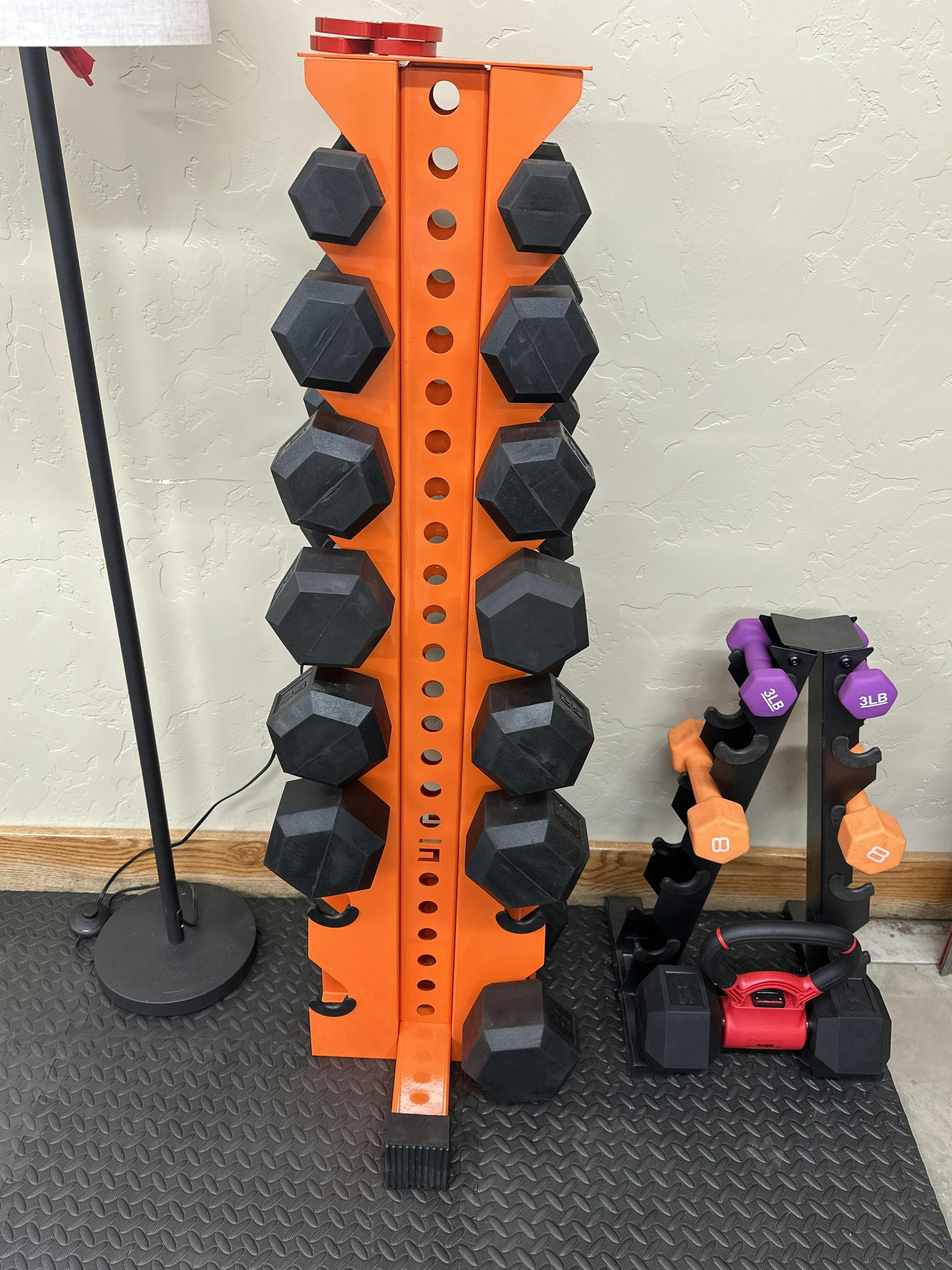 Alpha | 8-Tier Vertical Dumbbell Rack