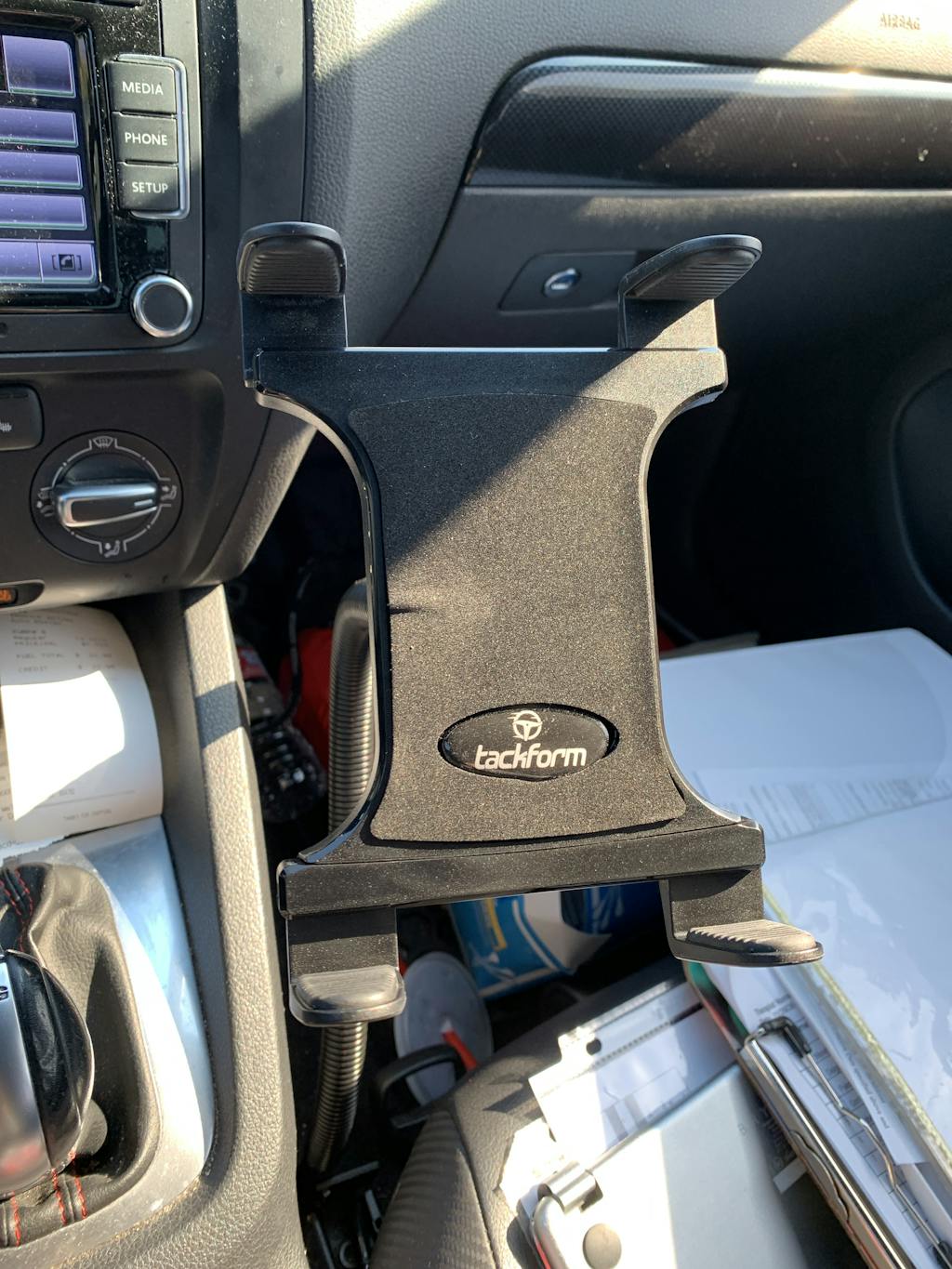 Seat Rail/Floor Bolt Mount | 22" Rigid Aluminum Neck | Tablet Holder ...