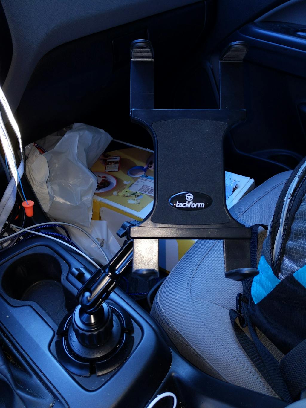 CH02-TAB | Cup Holder Tablet Mount | 7" Modular Arm – Tackform