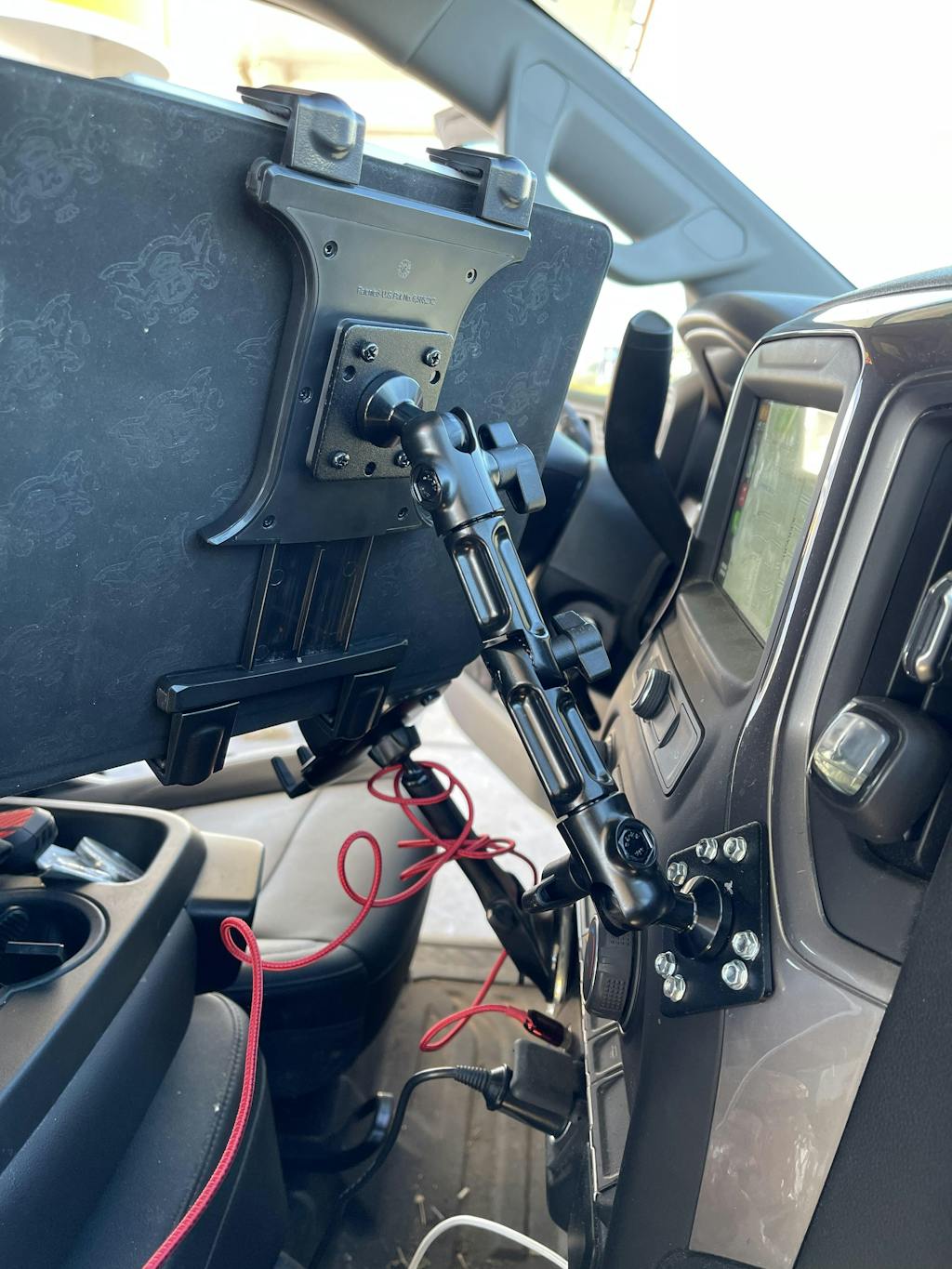 AMPS Drill Base Mount | 7" Modular Arm | Tablet Mount for Truck