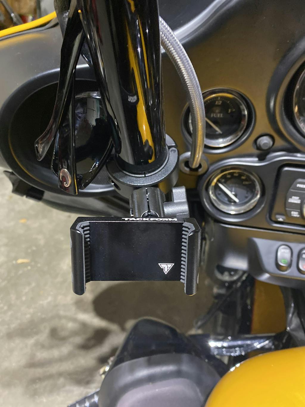 Tackform CNC Machined Motorcycle Phone Mount With Vibration Dampening