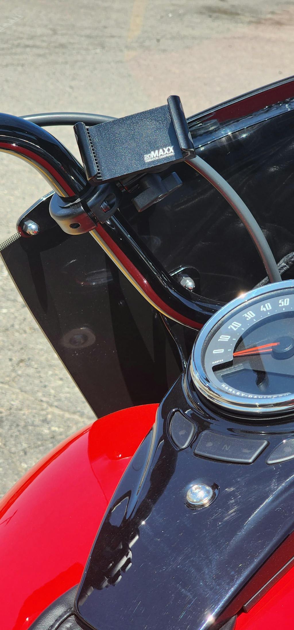 20 Series Vibration Dampening Motorcycle Phone Mount | Tackform