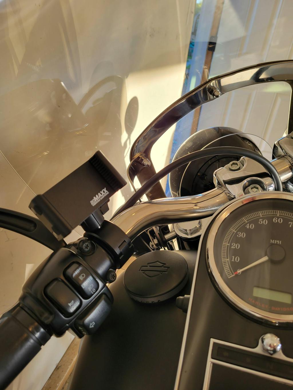 Chrome Motorcycle Phone Mount With Vibration Dampening – Tackform