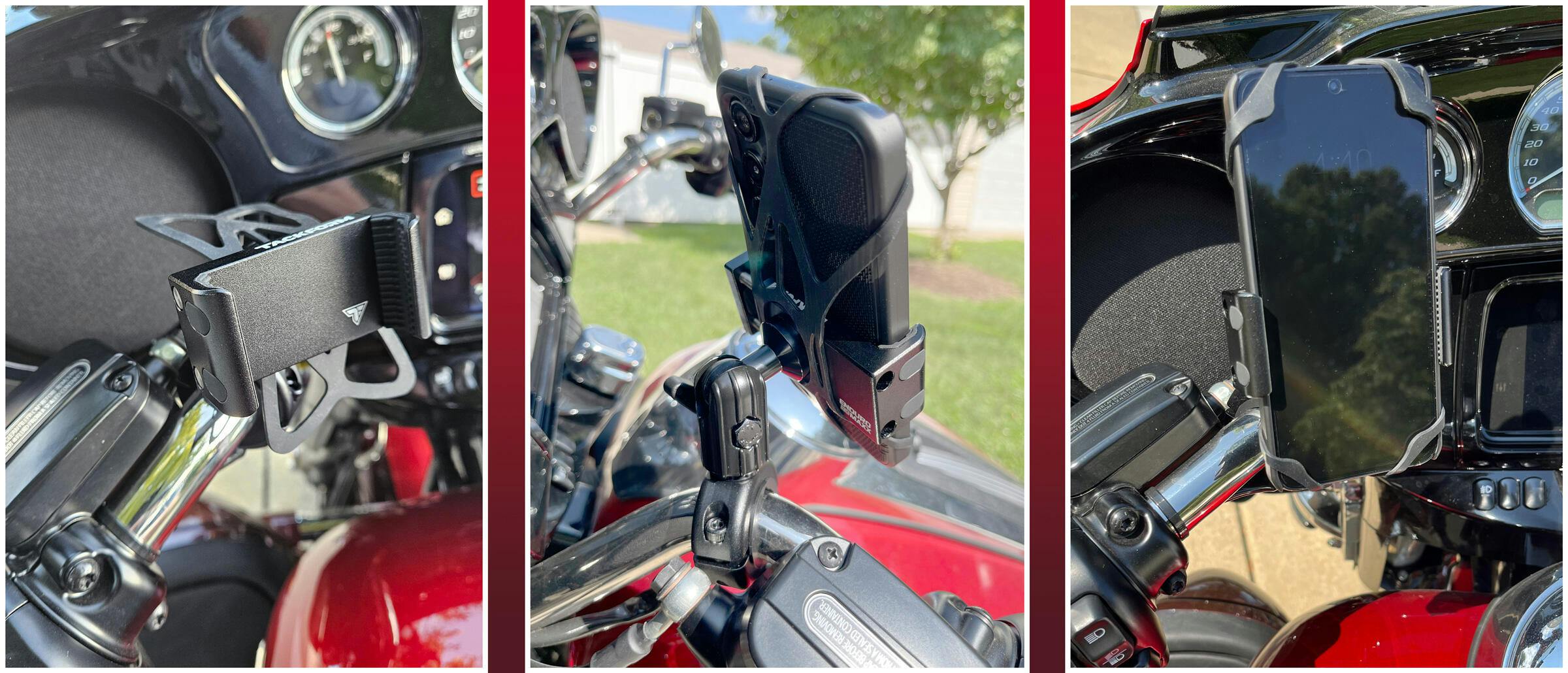 20 Series Vibration Dampening Motorcycle Phone Mount | Tackform