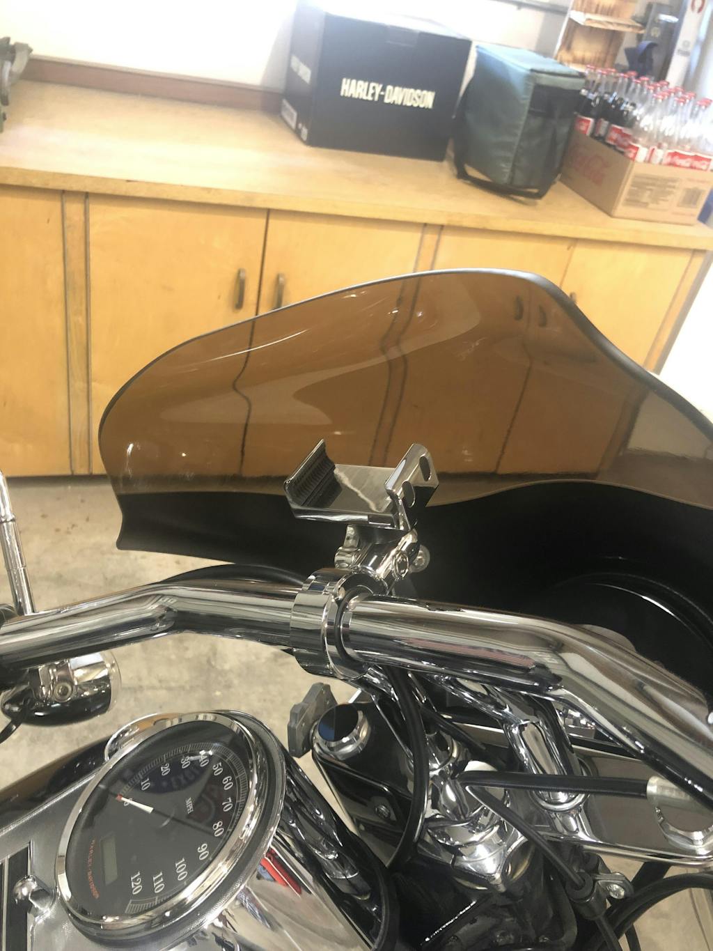 Chrome Motorcycle Phone Mount With Vibration Dampening – Tackform
