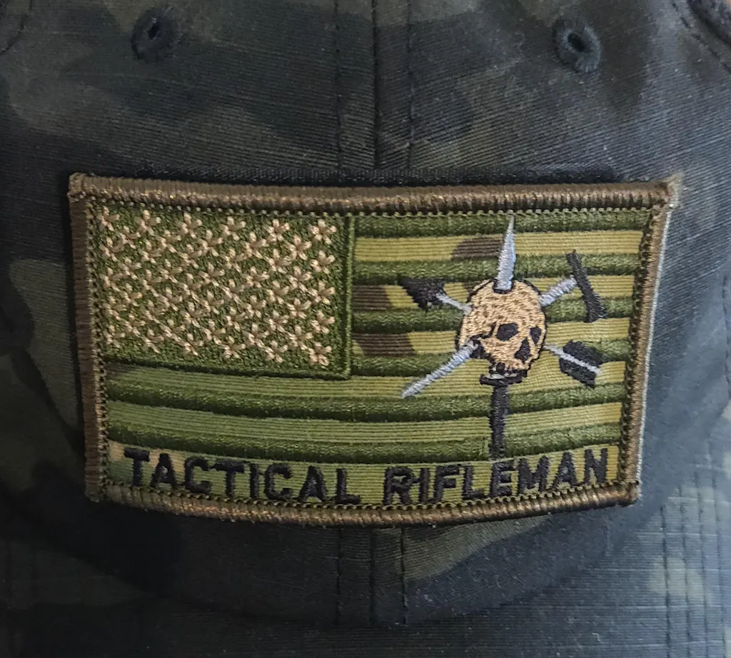 Tactical Rifleman US Flag - 2x3.5 Patch - New Design