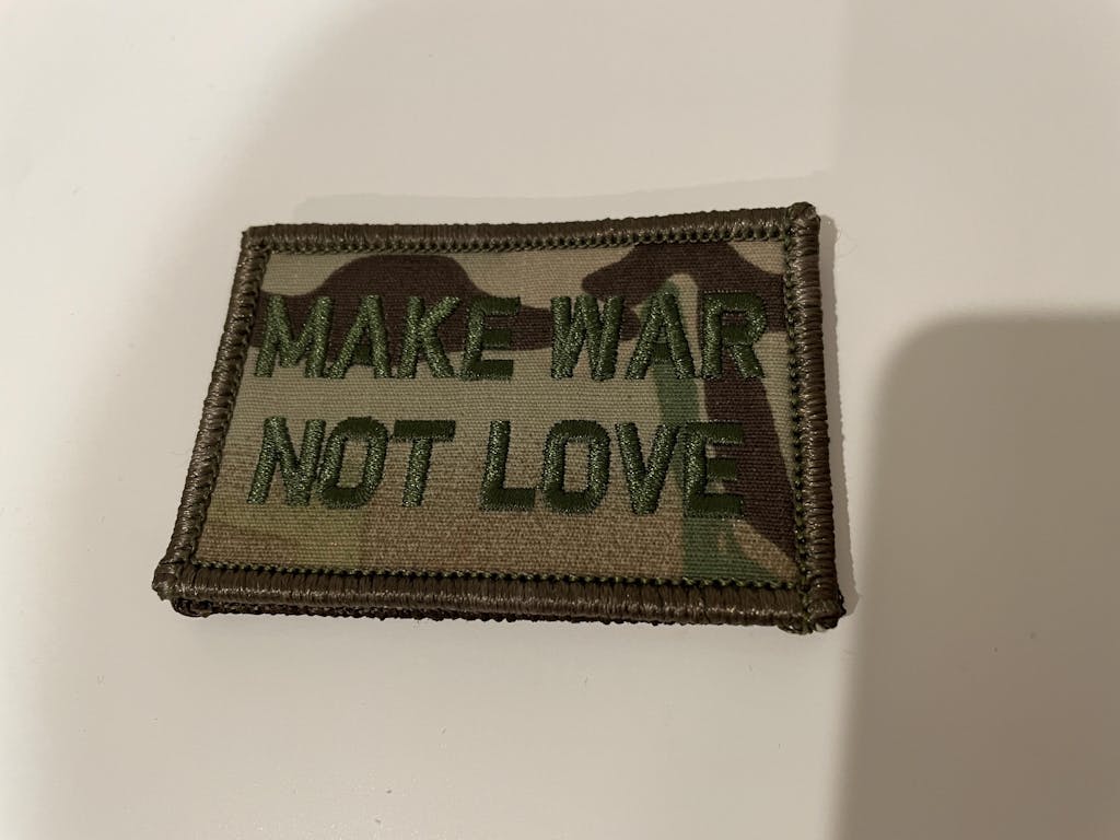 Custom Text Military 2x3 inch Patch. Your Text.