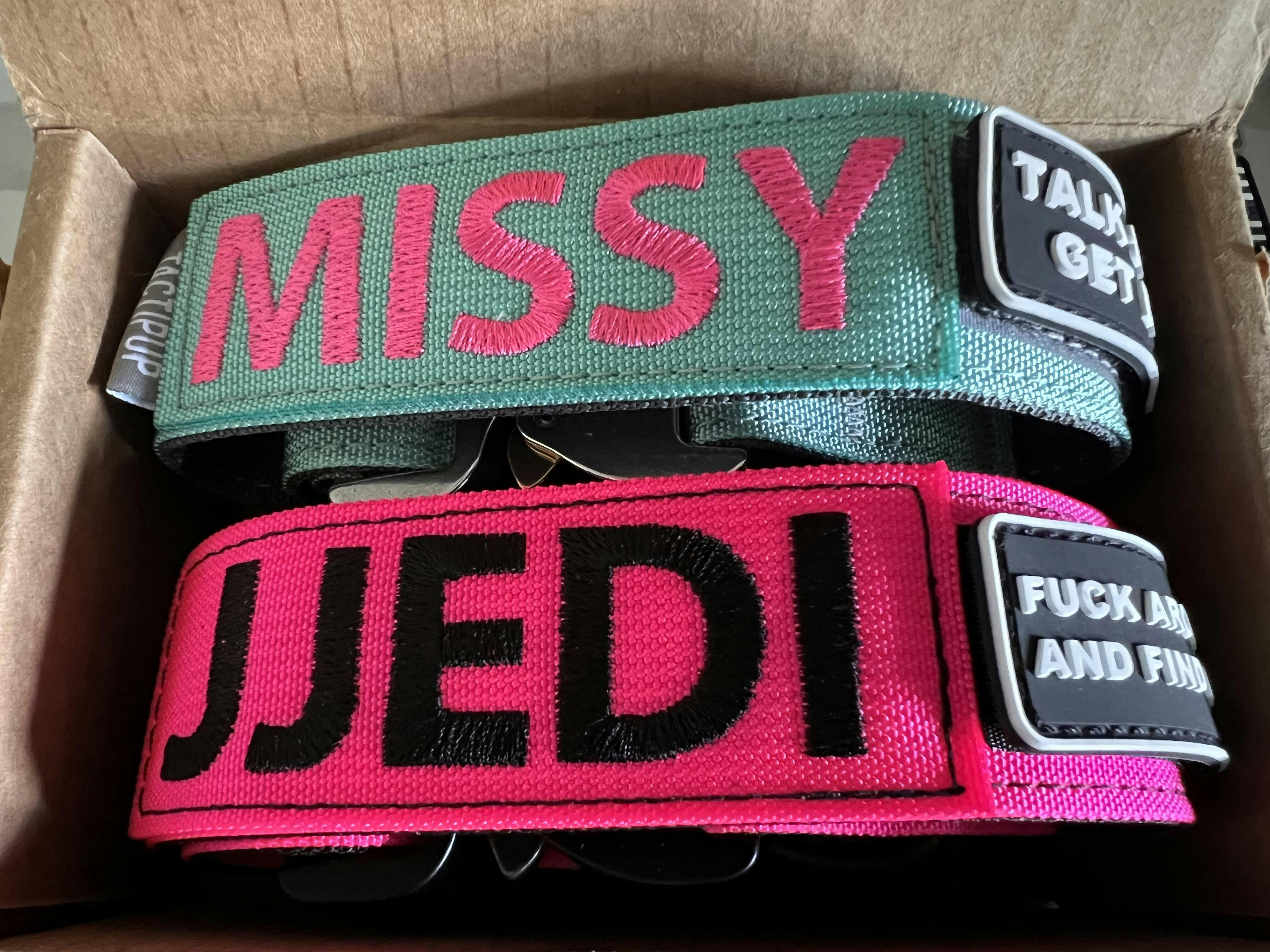 Heavy Duty Dog Collar - Silver Edition 1.5" | Tactipup