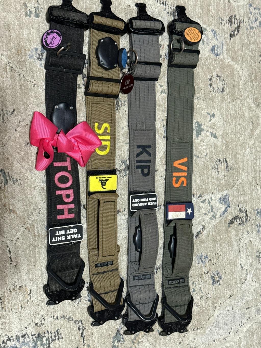 Customized Military Tactical 2" Dog Collar with Handle | Tactipup