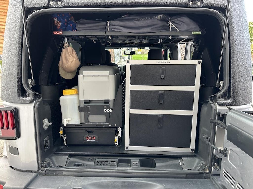 Camping box storage solutions for adventures, overlanding and off road