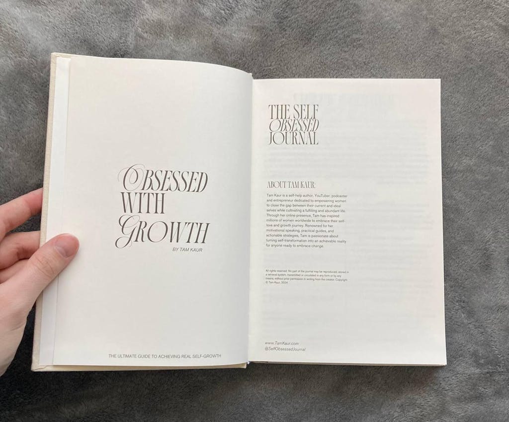 Obsessed with Growth Journal - tamkaur.com