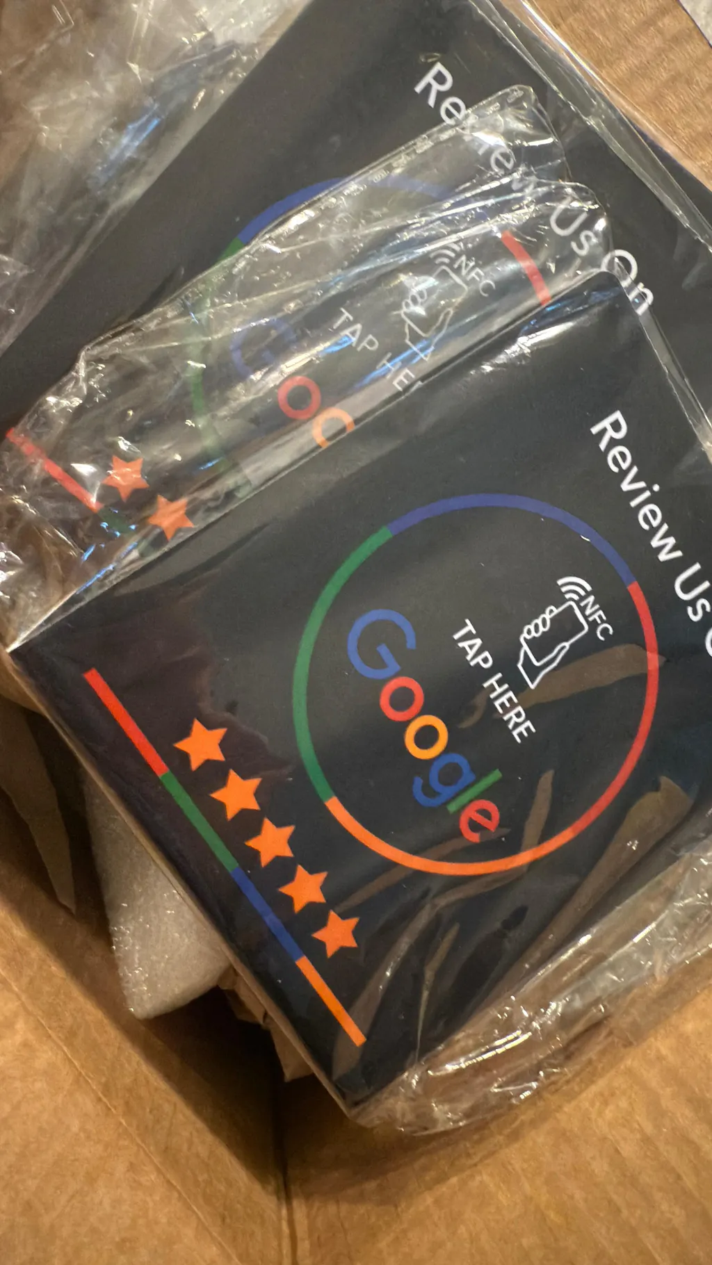 NFC Review Stand Black-Tap Google Review Stand Tap | TAPRO