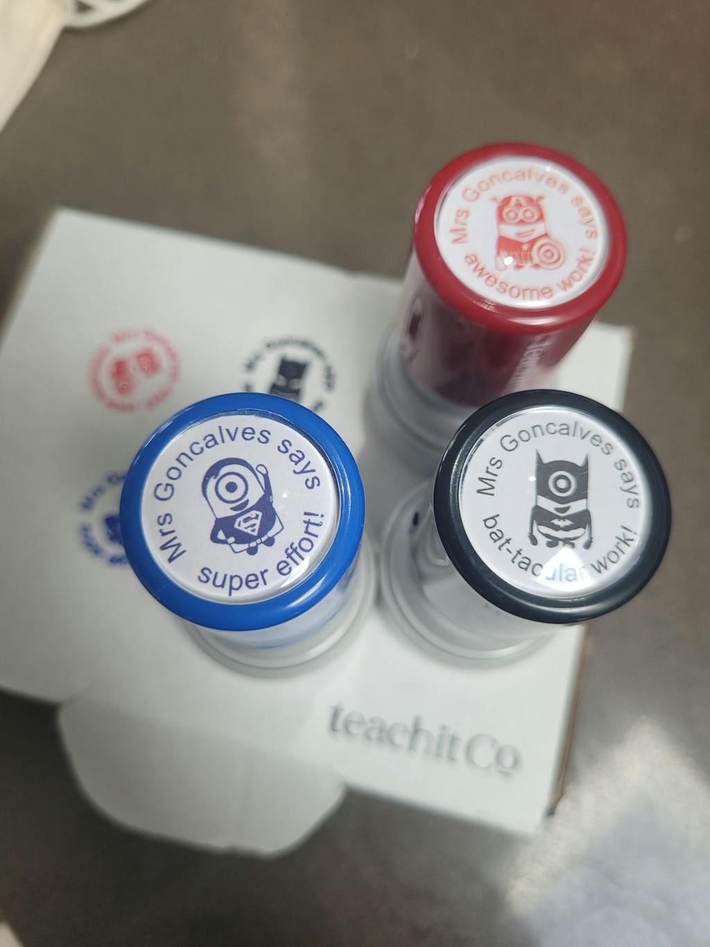 Minion Superhero | Set of 3 Stamps - Teachit Co