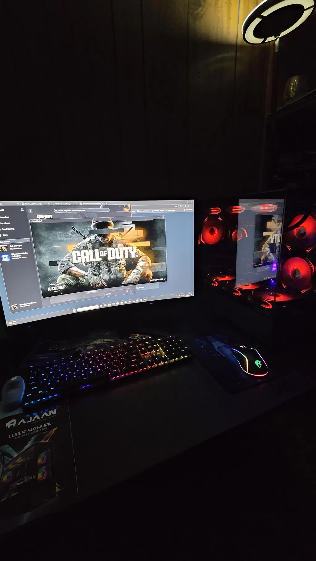 HAJAAN SuperX Liquid Cooled Gaming PC Tower Desktop - M...