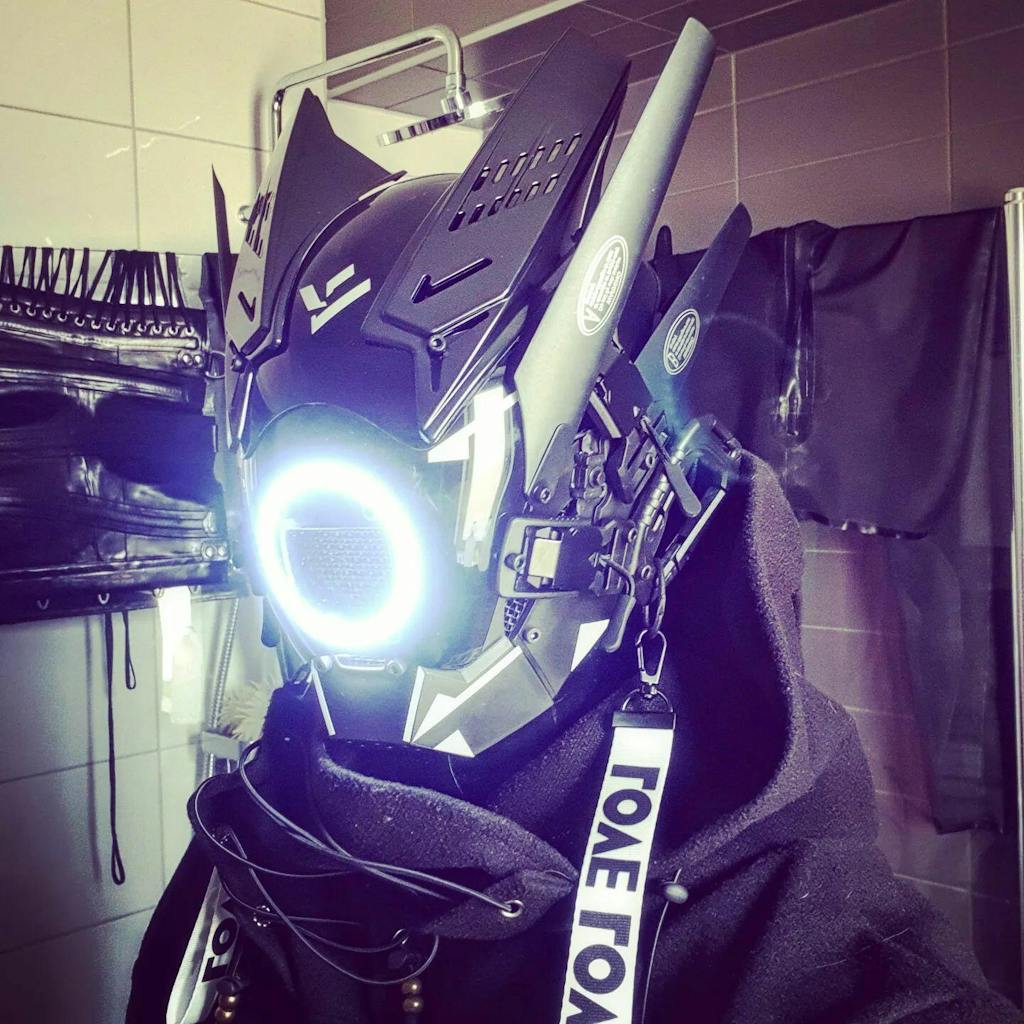 Future Cosplay LED Cyberpunk Helmet Mask – Techwear Official