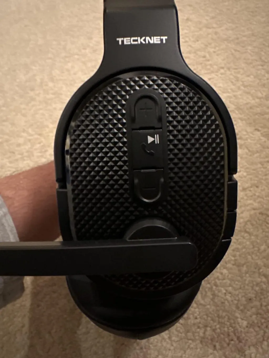 TECKNET Bluetooth Headset with Microphone Over Ear Noise Cancelling