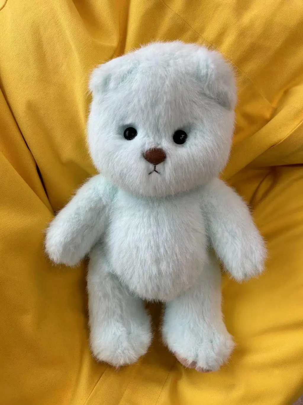 Mint Blue Long Hair Bear – Teddy Huggy
