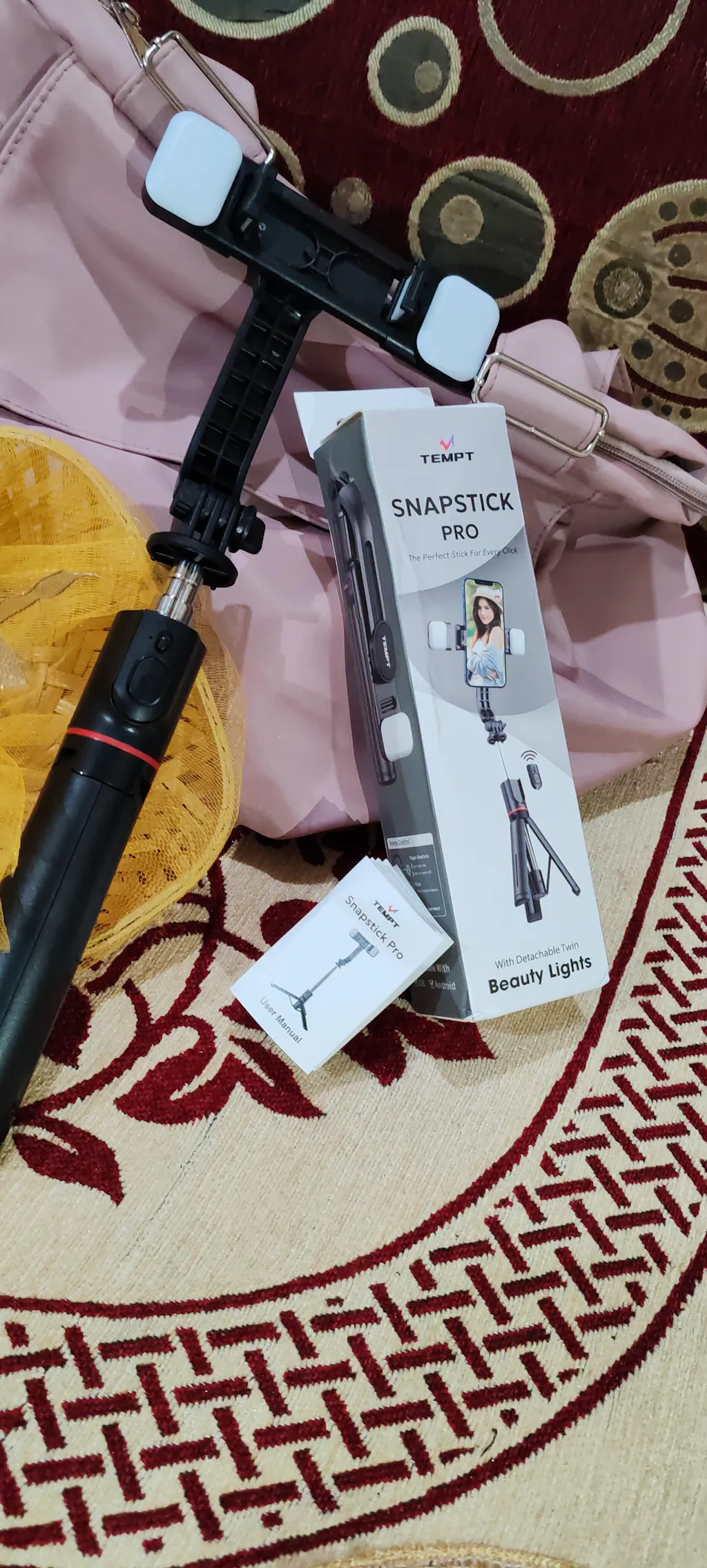 Tempt Snapstick Pro Smart Selfie Stick with wireless Remote Control ...