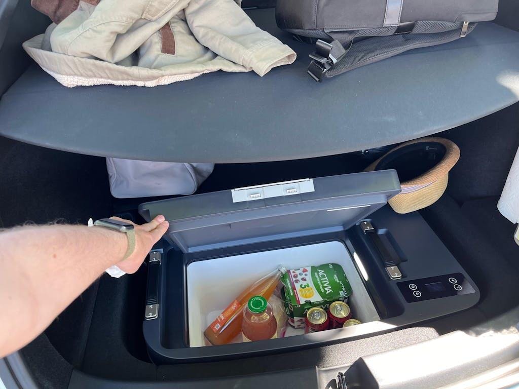 The Tesla Fridge - 35L Portable Freezer for Model Y Sub Trunk ...