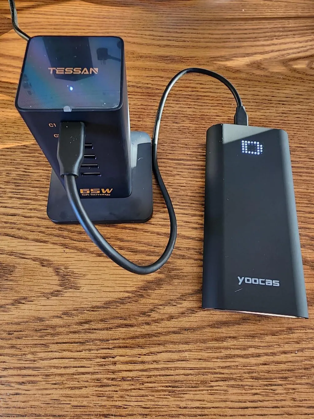 TESSAN 65W Desk Charging Station, 6 Port GaN USB Fast Charger Block To