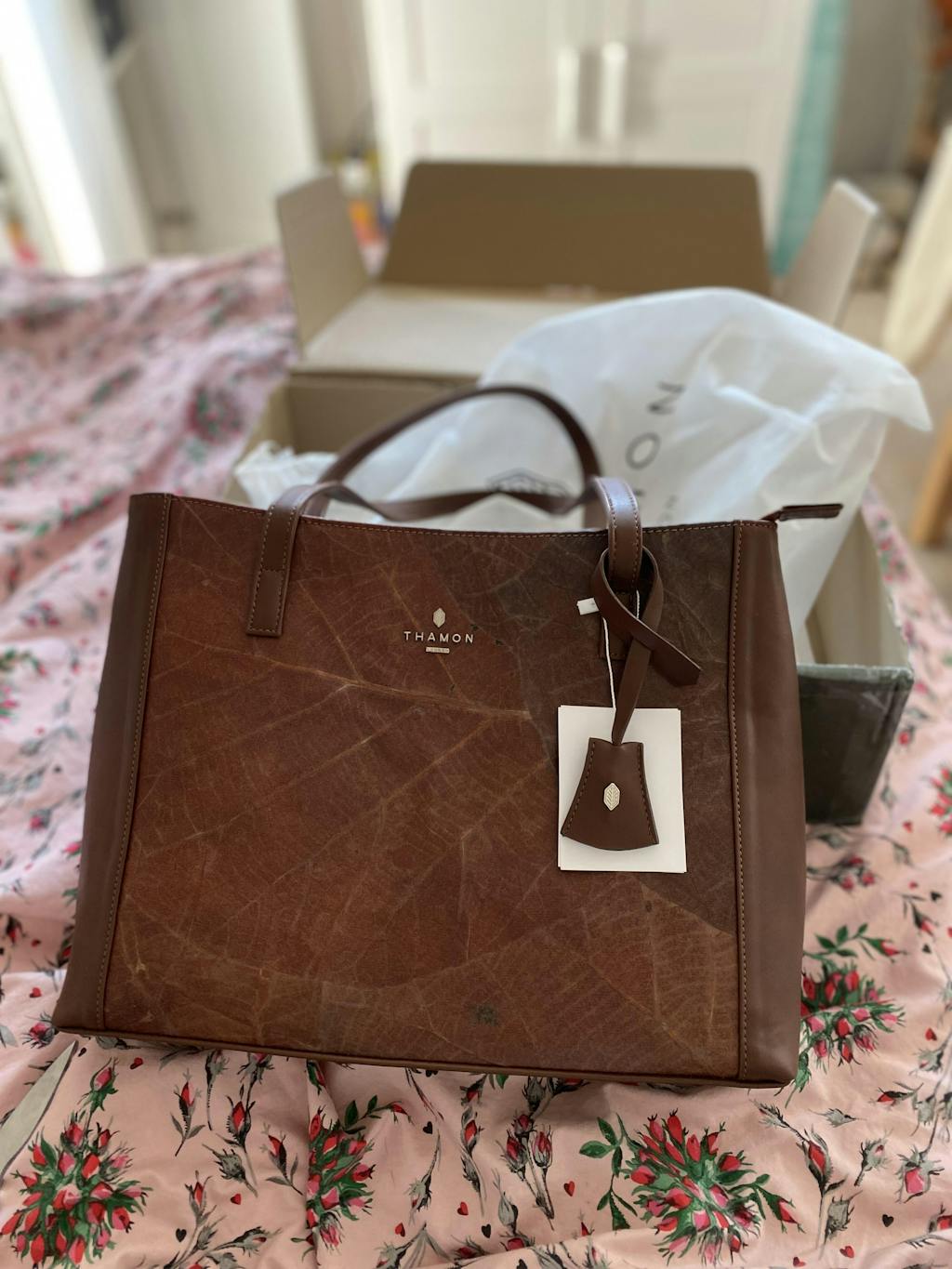 Vegan Tote Bag - Walnut Brown | Thamon