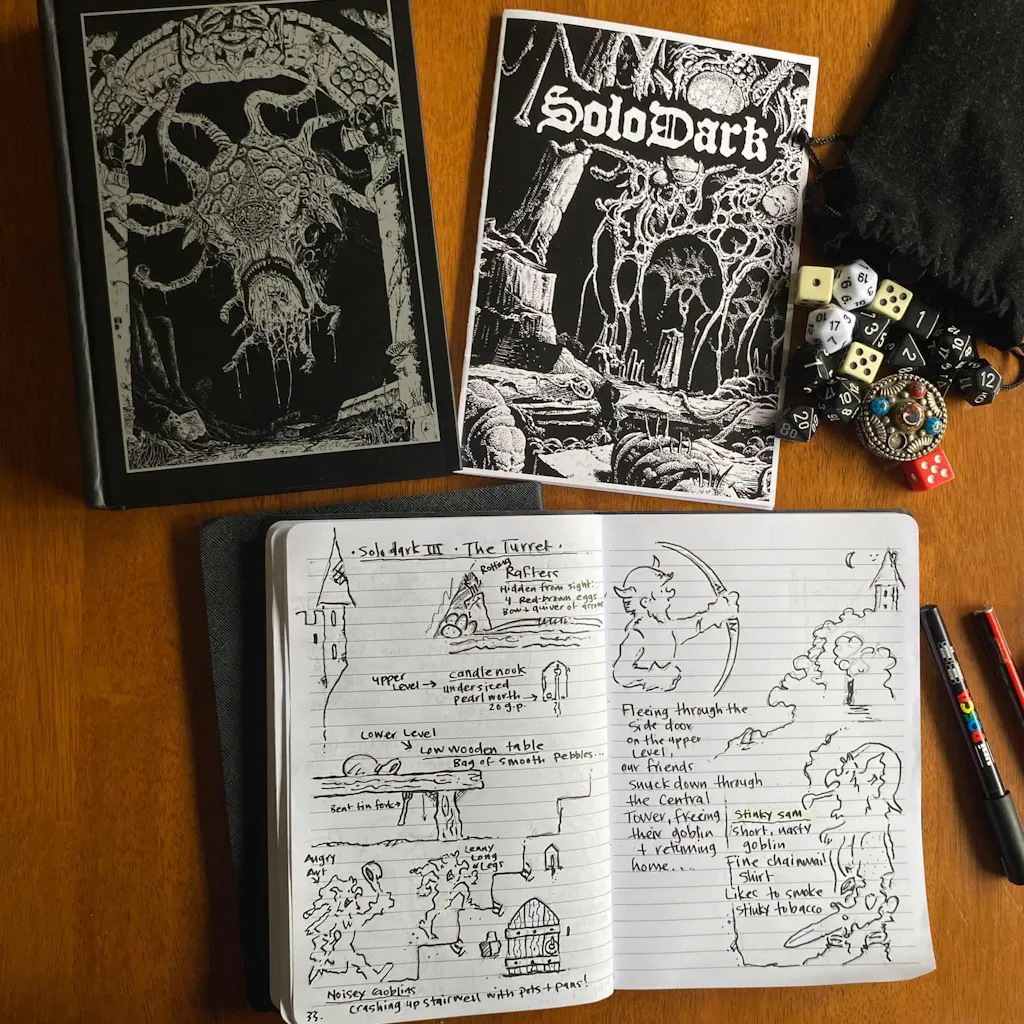 SoloDark: Solo Rules for Shadowdark RPG (PDF) - The Arcane Library
