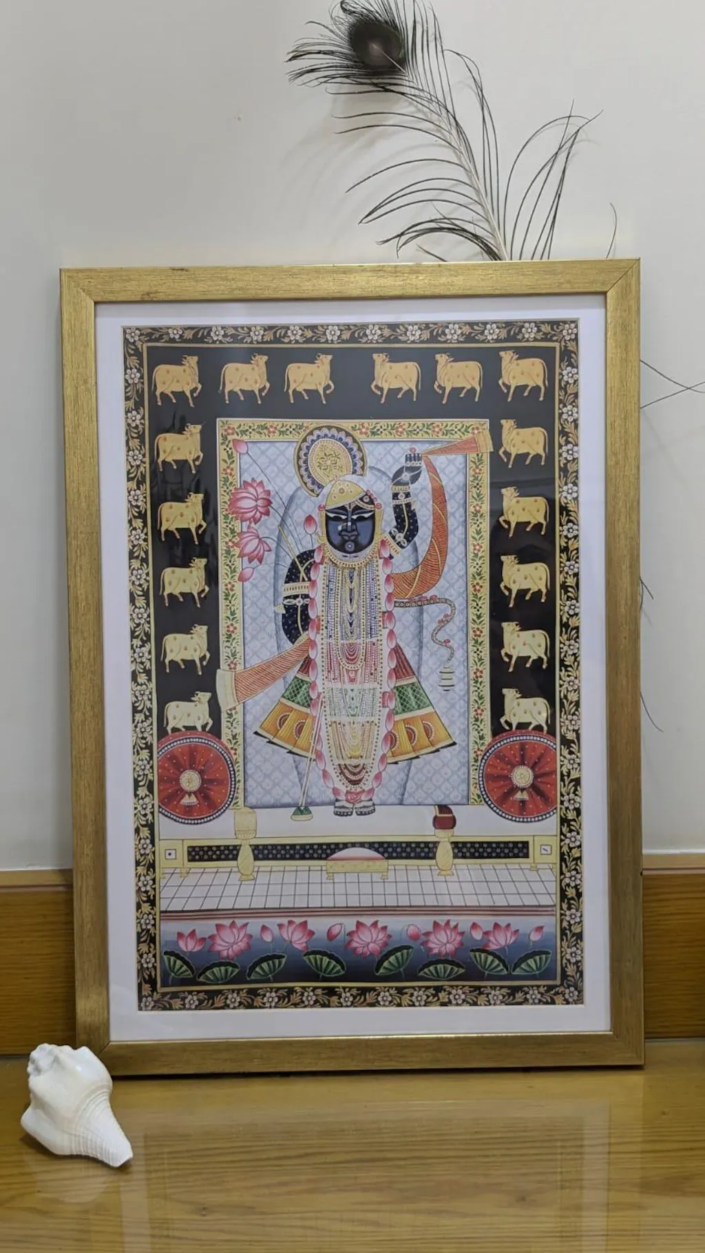 Shrinathji Pichwai Painting | Shreenathji(Shri krishna) Indian Art for ...
