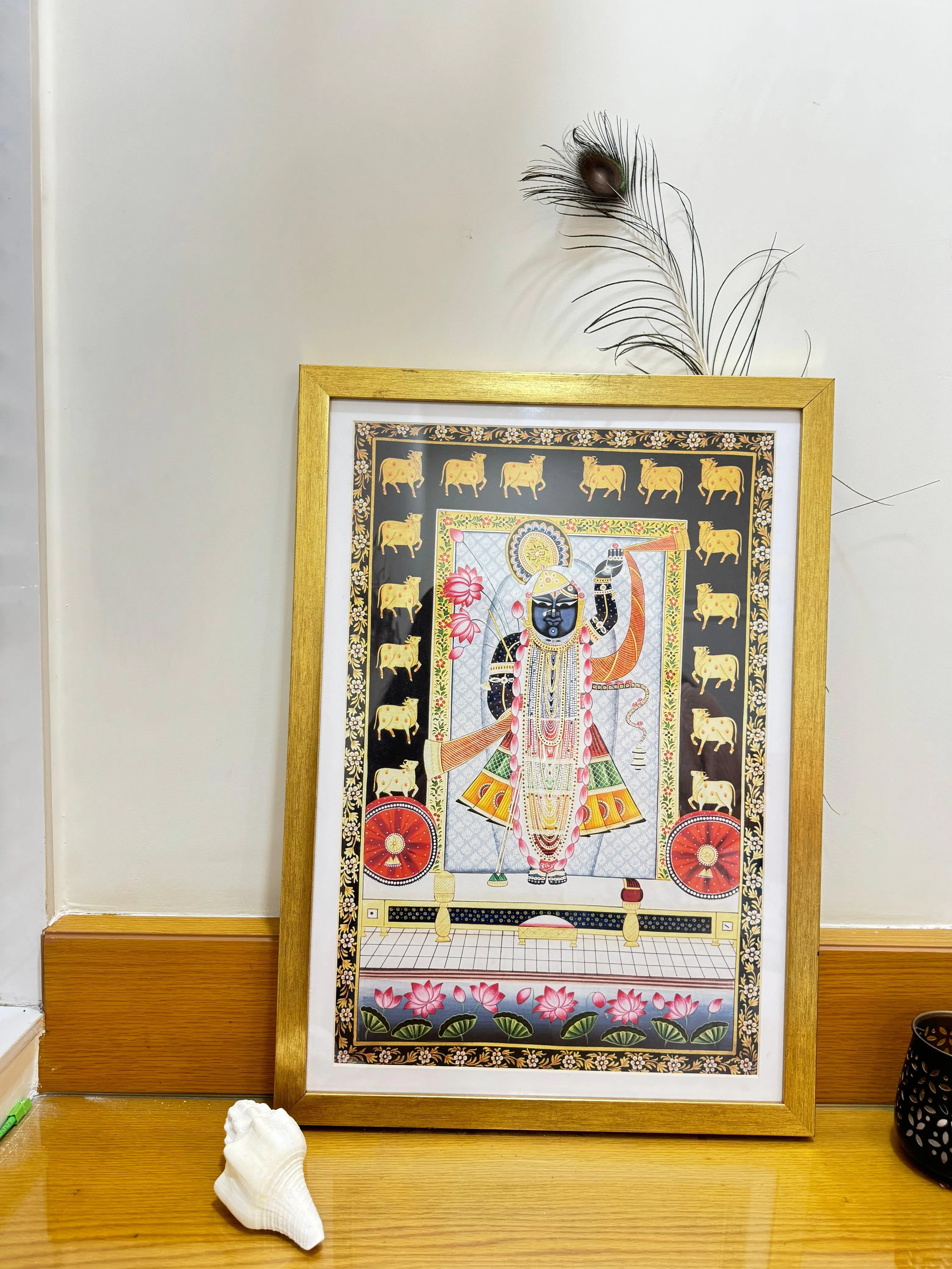 Shrinathji Pichwai Painting | Shreenathji(Shri krishna) Indian Art for ...