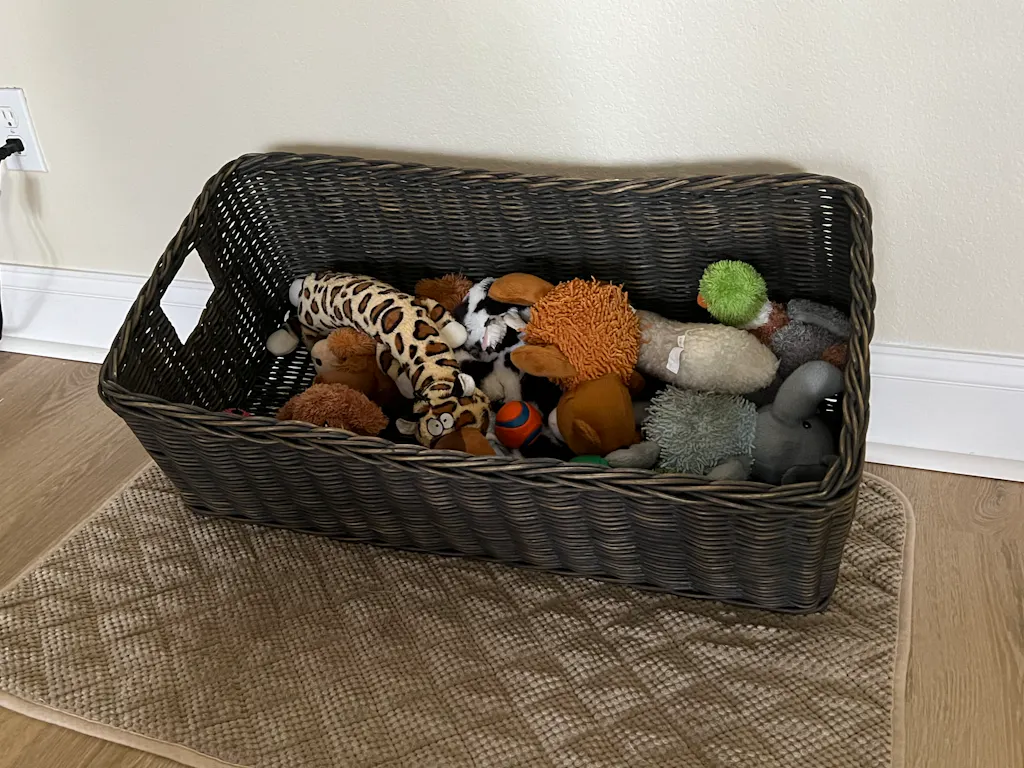 Long Low Wicker Basket | Storage Basket | The Basket Lady