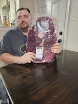 CARNIVORE CAVEMAN Beef Round Steak 9-11# – The Bearded Butchers