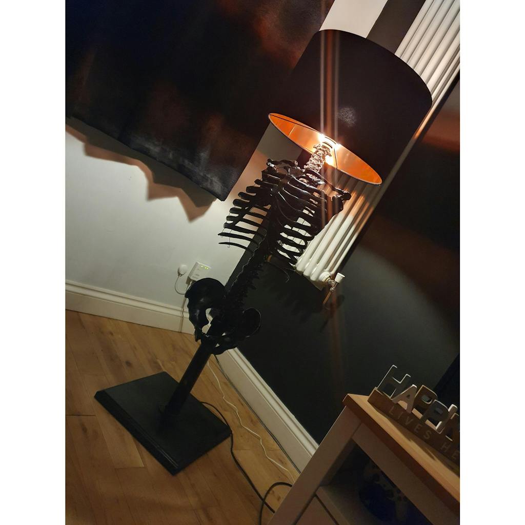 The Black Skeleton Floor Lamp by The Blackened Teeth – The Blackened ...