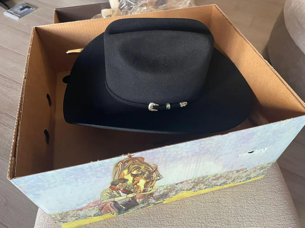 The Boot Jack: Stetson Hats 5x Lariat Black Fur Felt Hat