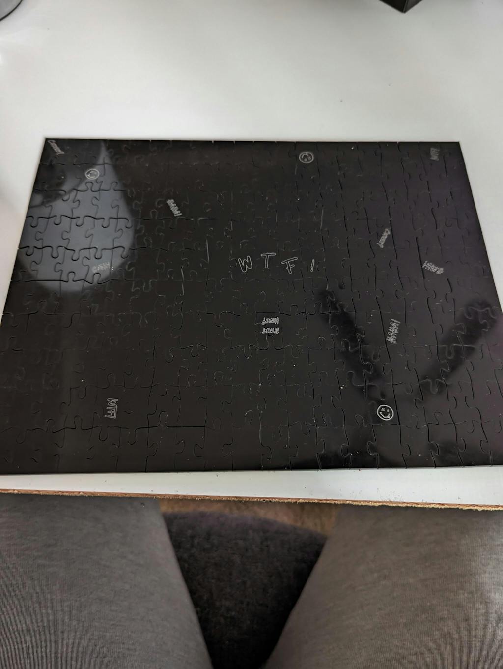 The Clearly Impossible Puzzle WTF Edition - Solid Black Puzzle