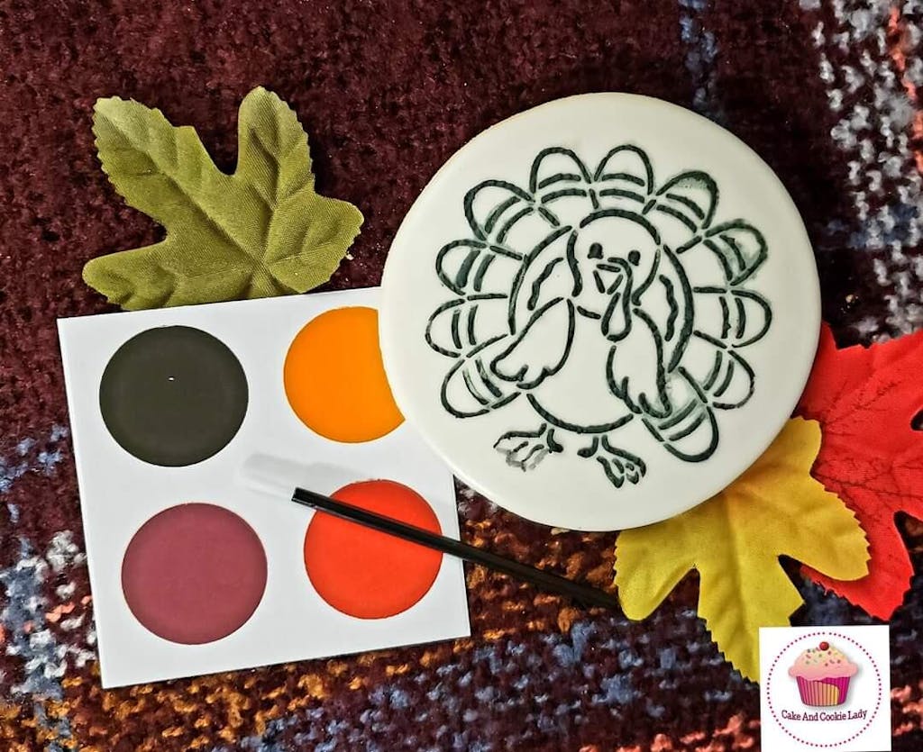 Classic Turkey PYO Stencil — The Cookie Countess