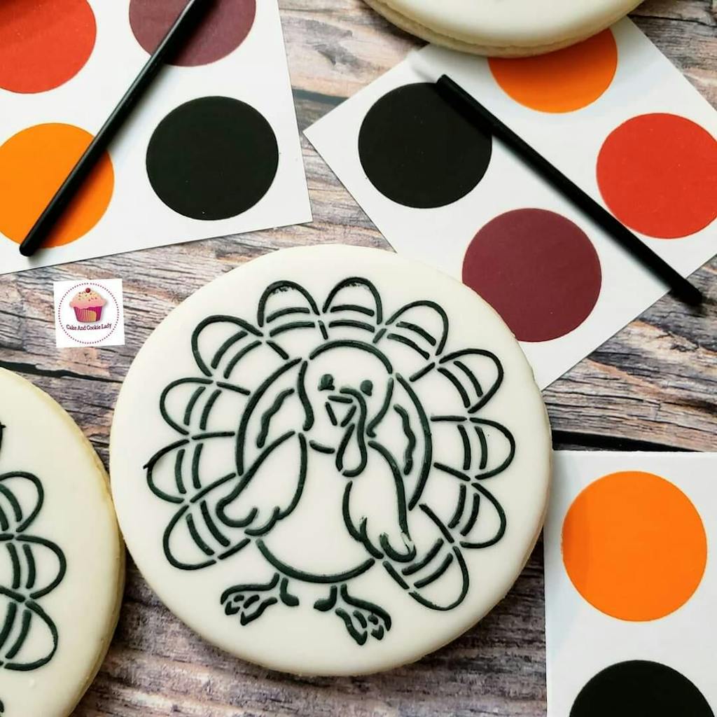 Classic Turkey PYO Stencil — The Cookie Countess