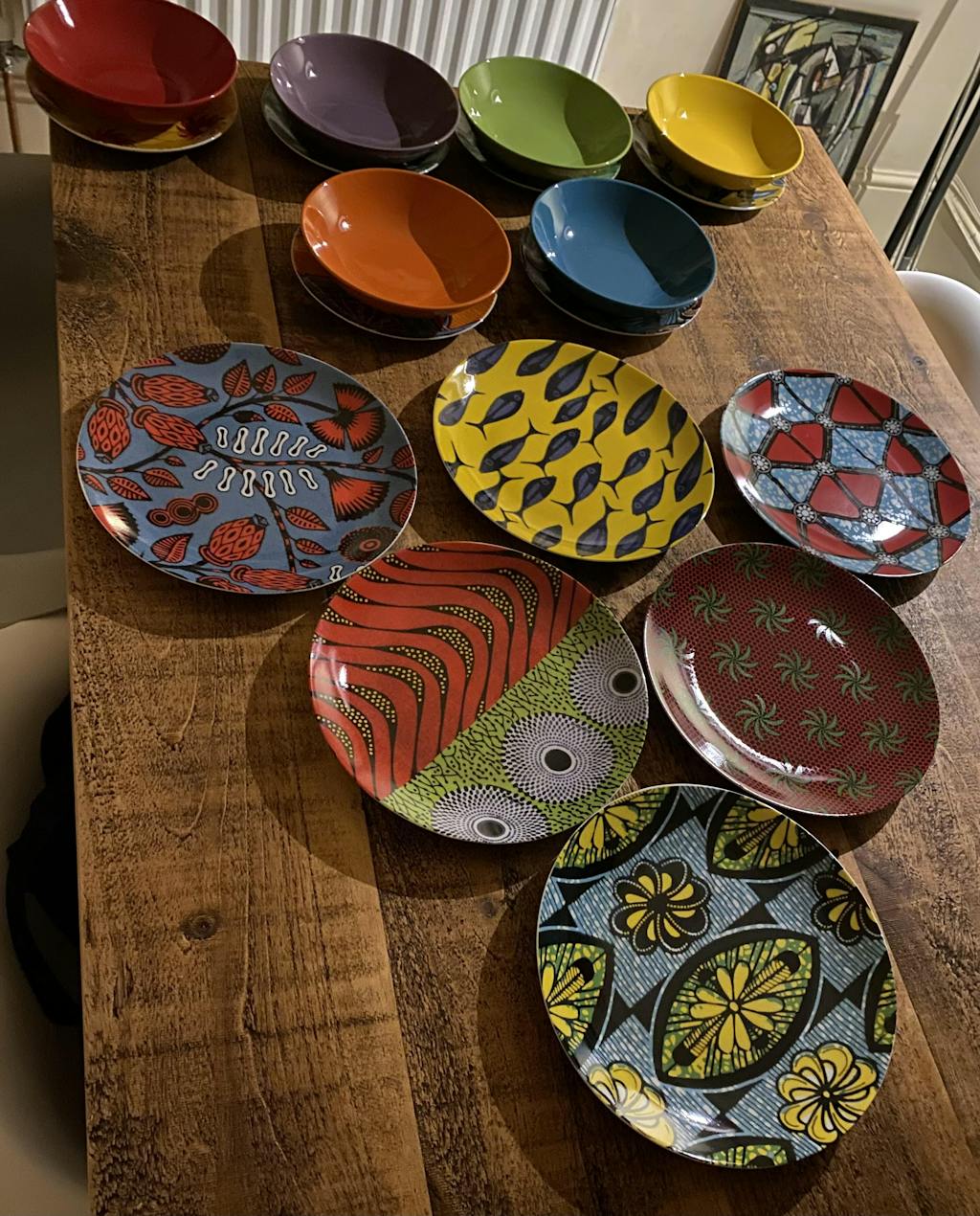 Ankara Print dinnerware | The Cornrow | African inspired home decor