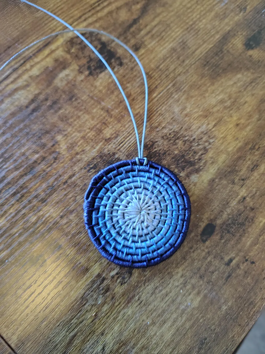 Silk Coiled Pendant Kit - Blue - The Creativity Patch - Lucy Jennings