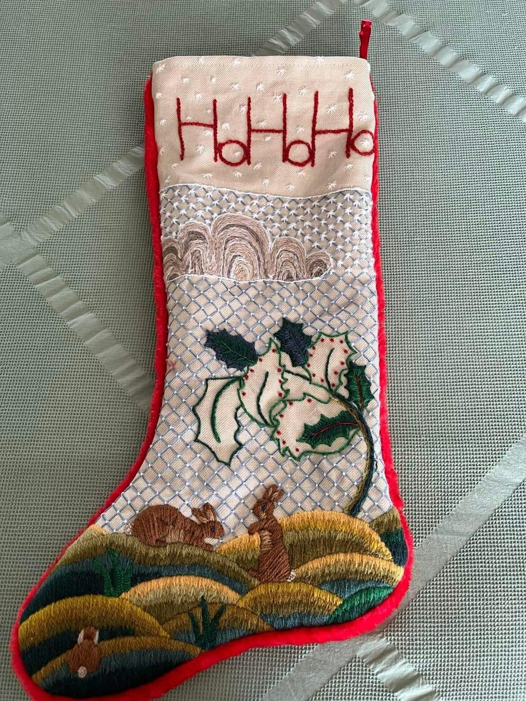 Rabbits Christmas Stocking Kit – The Crewel Work Company