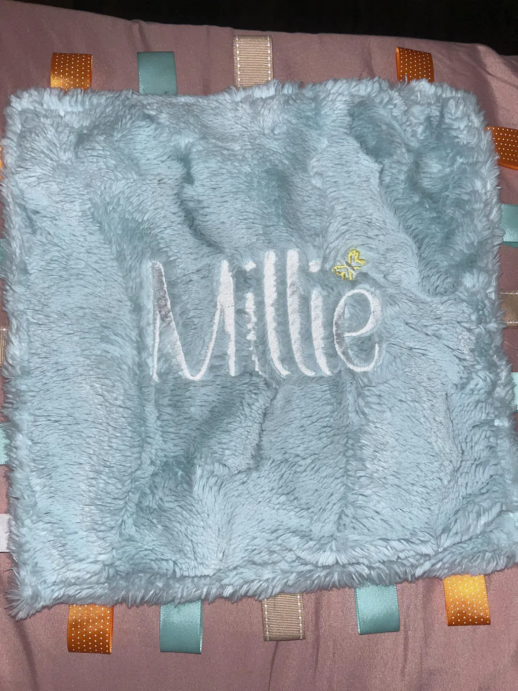 Personalised Taggie Baby Blanket | Sensory Comforter – The Cuddle Company