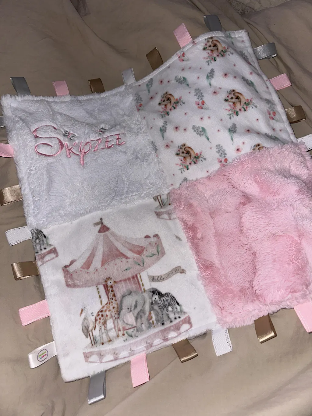 Personalised Patchwork Baby Blanket | Personalised Gifts | Taggy ...
