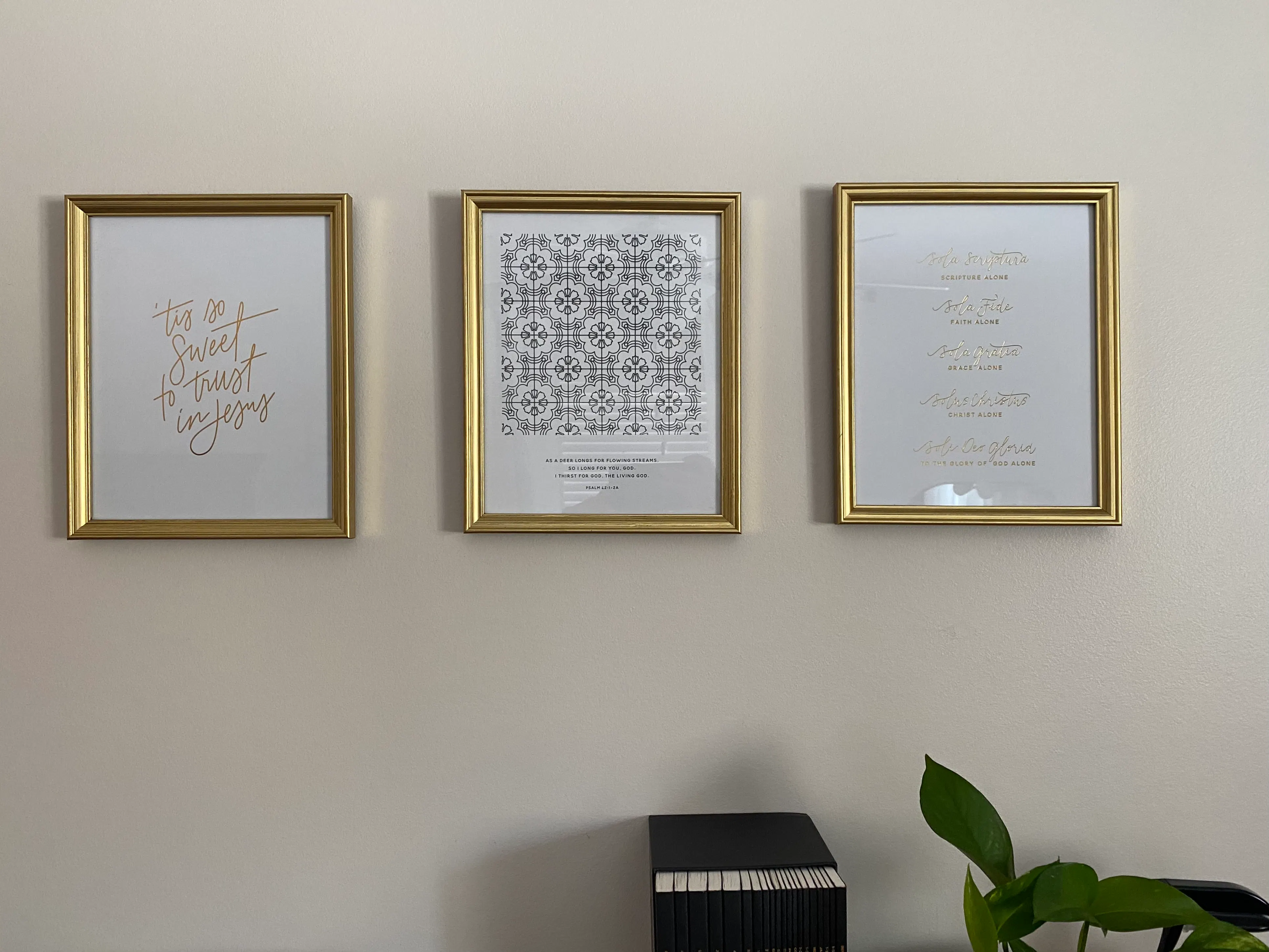 'Tis So Sweet Gold Foil Print – The Daily Grace Co.