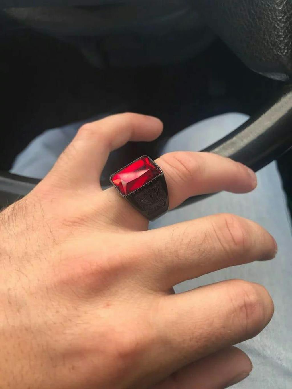 Red Stone Signet Ring | The Dapper Shop