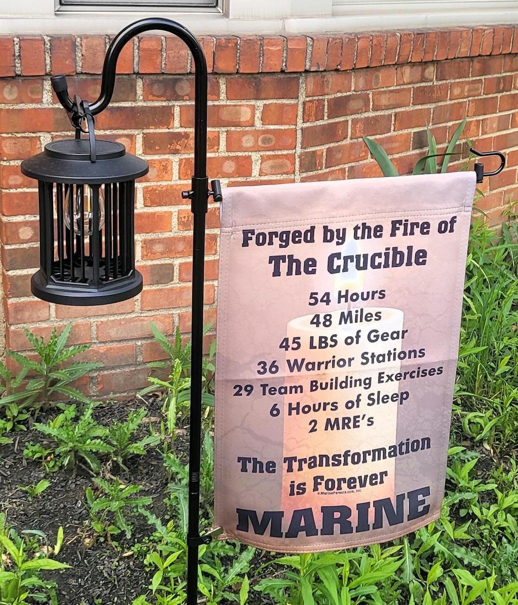 Garden Flag: Boot Camp Crucible – The EGA Shop by Marine Parents